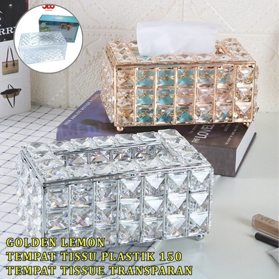 Jual Tempat Tissue Transparan * Golden Lemon * Tempat Tissue Bening ...