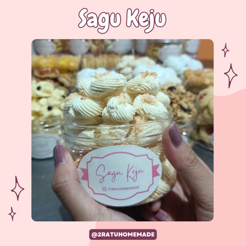 Jual KUE SAGU KEJU PREMIUM KEMASAN 300ML TERLARIS | KUE KERING LEBARAN | Shopee Indonesia
