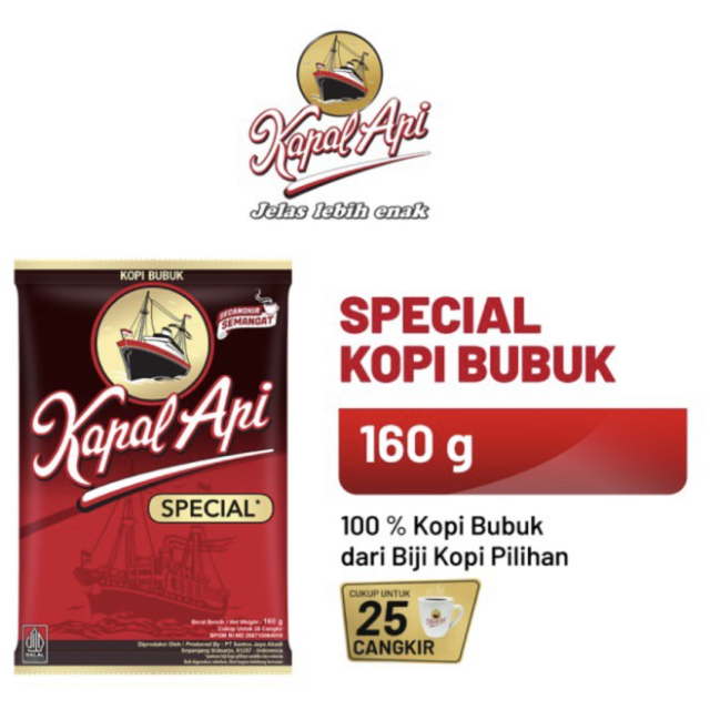 Jual Kopi Kapal Api 160 Gr. 1 Dus (20 Bks) | Shopee Indonesia