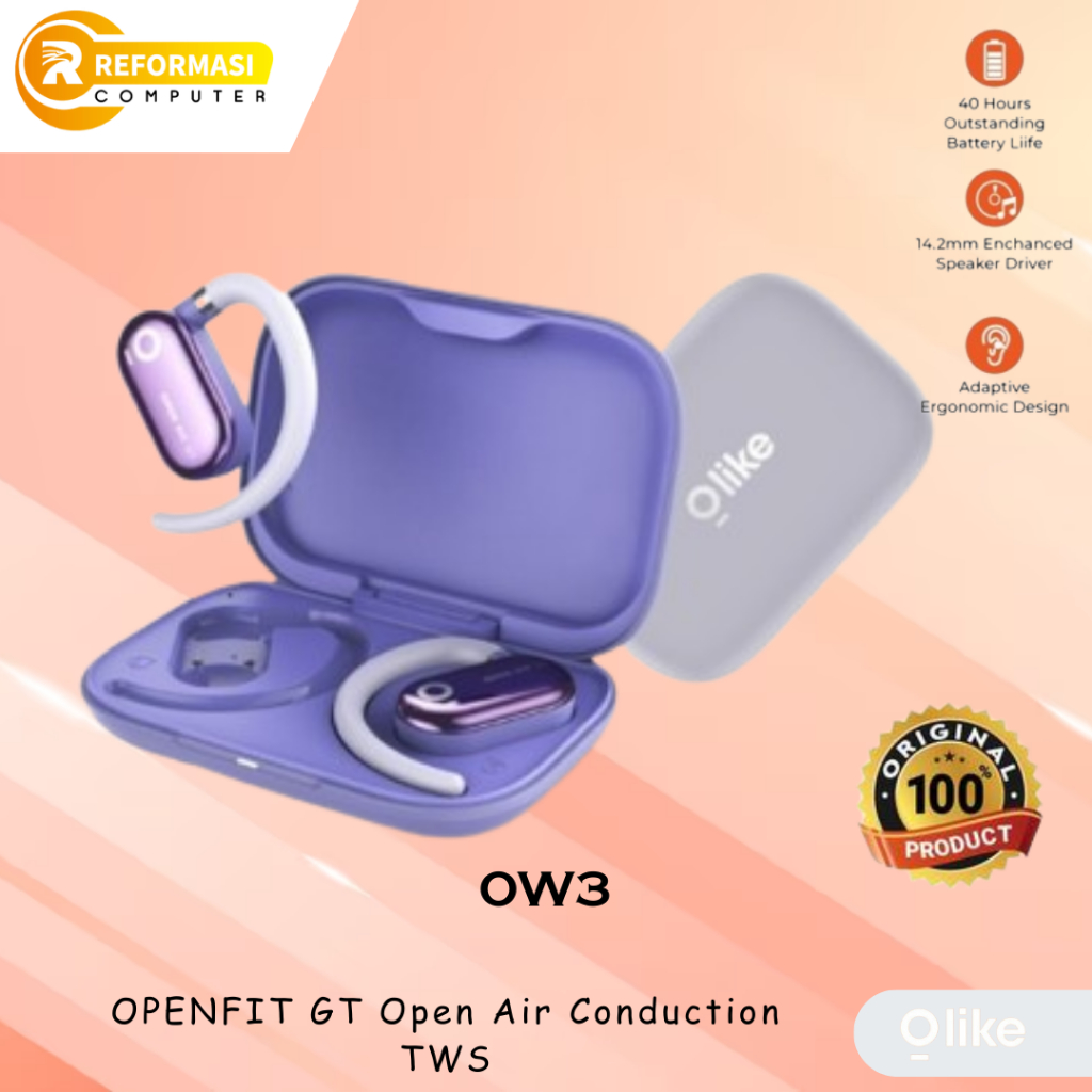 Jual OLIKE Earphone Olike OW3 OPENFIT GT Open Air Conduction TWS ...