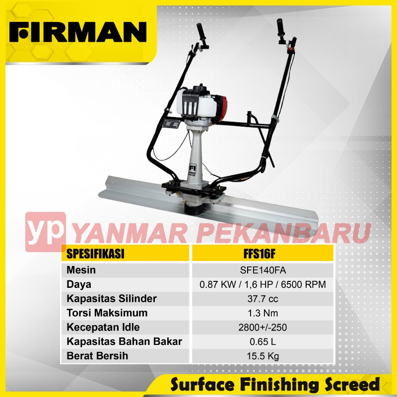 Jual Mesin Perata Beton / Surface Finishing Screed FIRMAN FFS 16 F ...