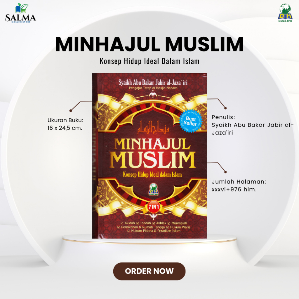 Jual Kitab Minhajul Muslim - Buku Minhajul Muslim Konsep Hidup Ideal ...