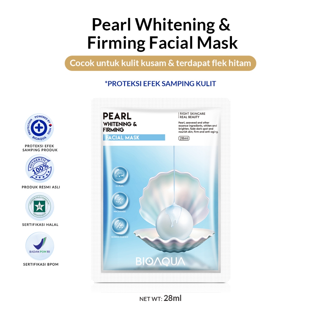 Jual BIOAQUA Natural Skin Care Mask Masker Sheet / Mask Sheet / Masker Wajah Memutihkan Anti ...
