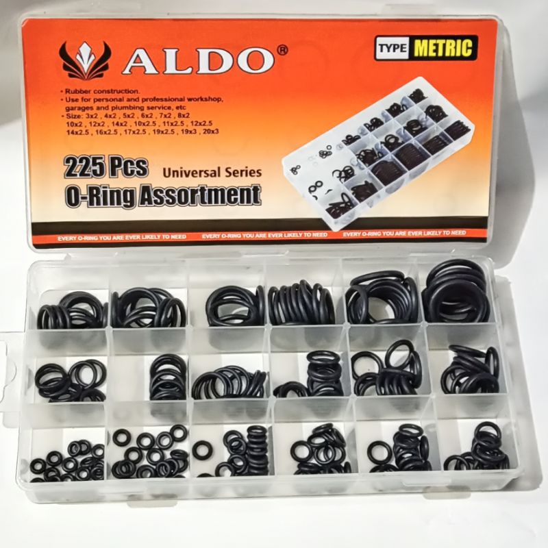 Jual ALDO Karet Seal O Ring Set 225 pcs Metric | Oring Kit Sel Sil ... Jual ALDO Karet Seal O Ring Set 225 pcs Metric | Oring Kit Sel Sil ...