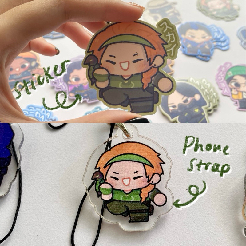 Jual nekopawprints: valorant sticker and phone strap — stiker ...