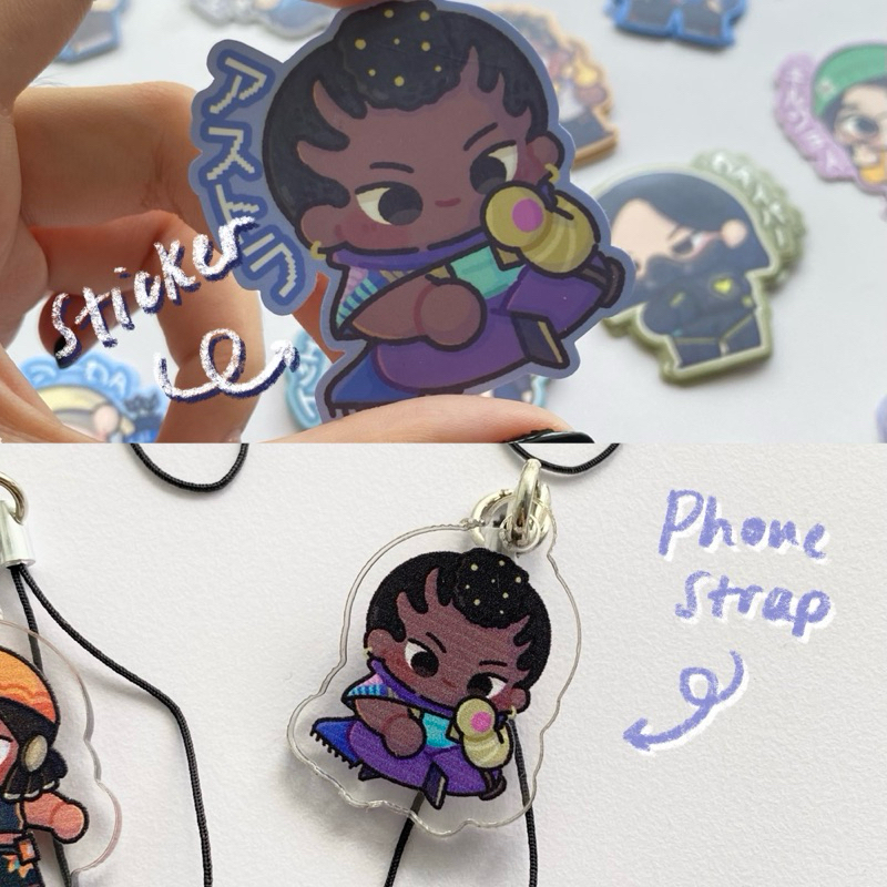 Jual nekopawprints: valorant sticker and phone strap — stiker ...