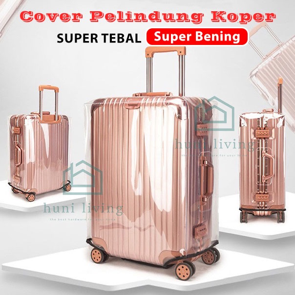 Jual Cover Pelindung Koper Sarung Koper Luggage Cover Transparant PVC ...