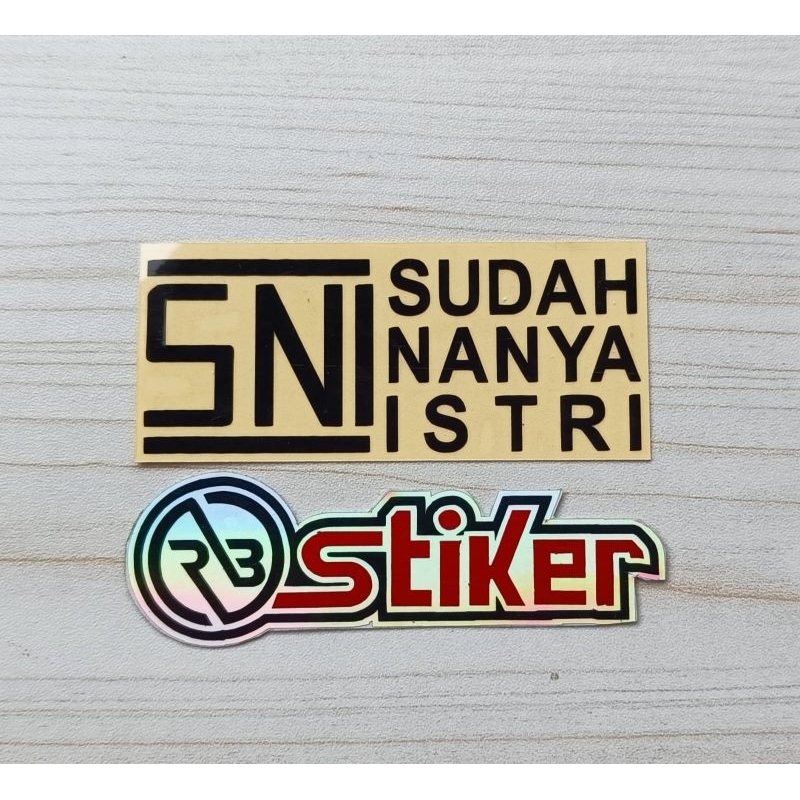 Jual Stiker SNI cutting sticker sudah nanya istri stiker motor helm ...