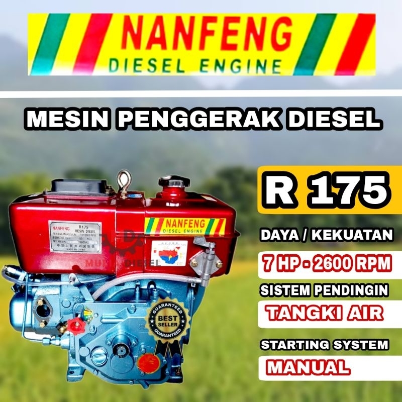 Jual Mesin Penggerak Serbaguna Diesel Solar Engine R175 R 175 NANFENG WUJIN XINLUNG SHARK 7HP ...