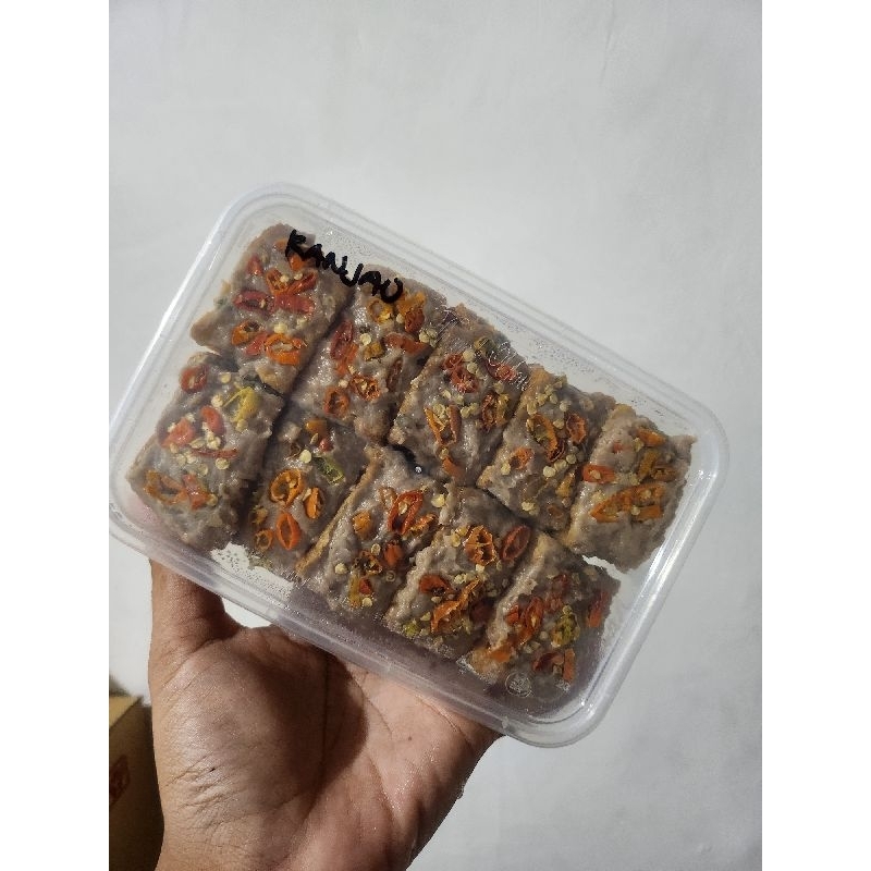 Jual Tahu Bakso Frozen Tahu Baso Mercon Taxo Pedas 1 pack isi 10pcs ...