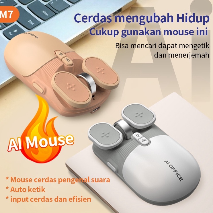 Jual ART O4E MICLINK Mouse AI Cerdas Pengenal SuaraM7 Rechargeable ...