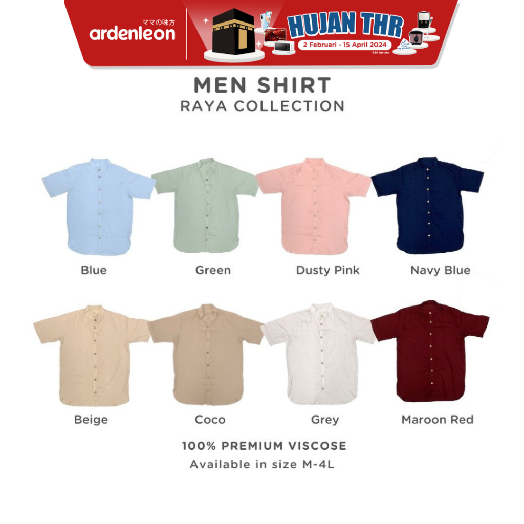 Jual ARDENLEON Kemeja Koko Pria Raya Men Shirt 2.0 (M-4L) | Shopee ...