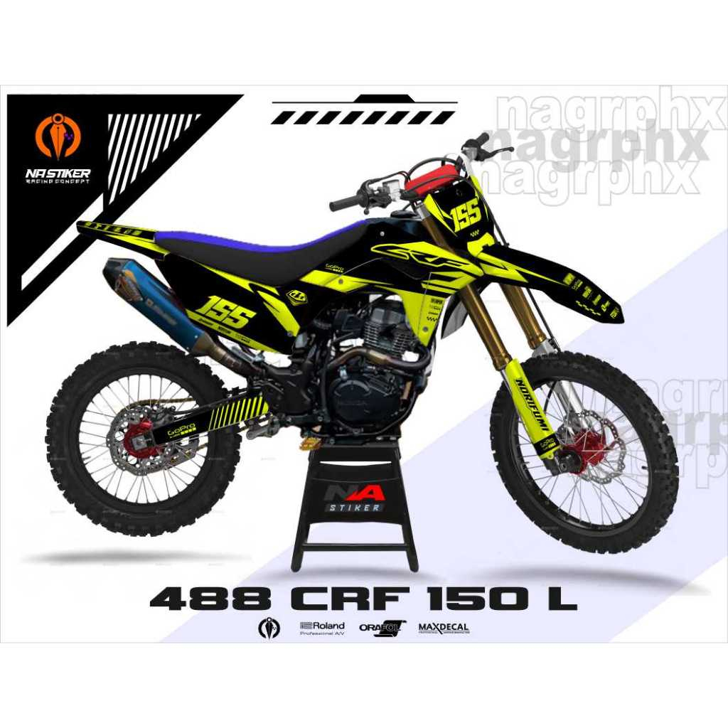 Jual decal kit honda crf 150l fullbody - stiker decal crf 150 l full body desain bebas | Shopee ...