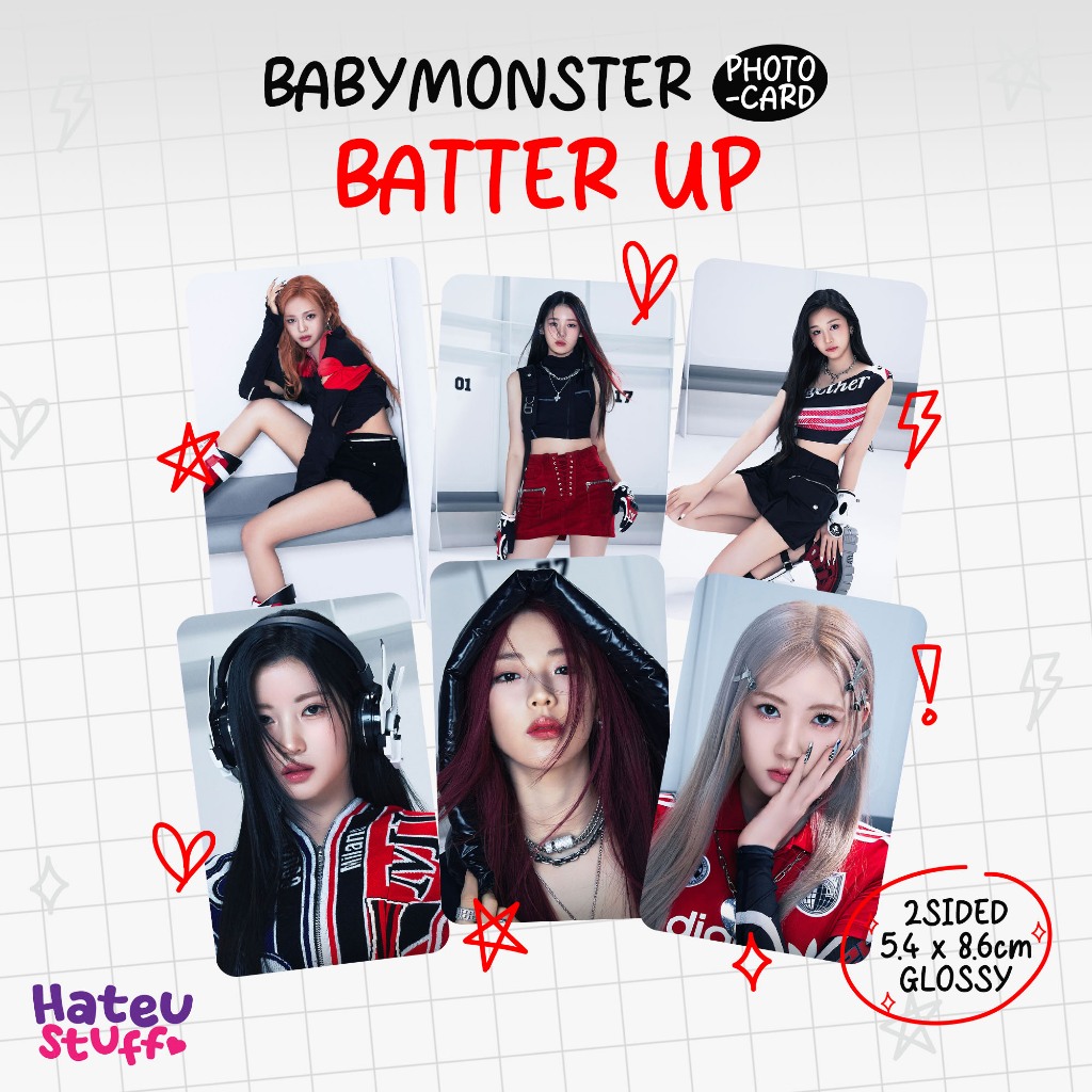 Jual BABYMONSTER BAEMON Unofficial Photocard Batter Up | Shopee Indonesia