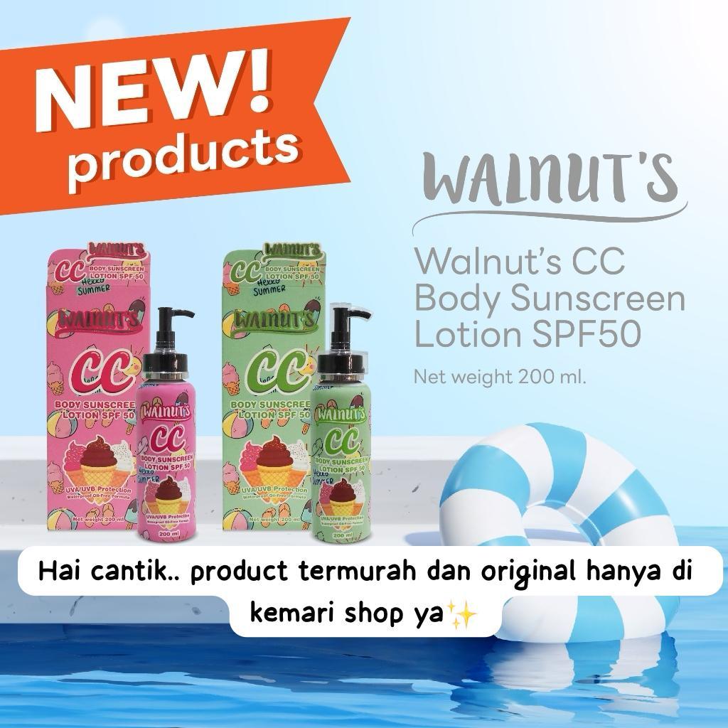 Jual NEW BODY SUNSCREEN/SPF50 PA+++/CC WALNUTS | Shopee Indonesia