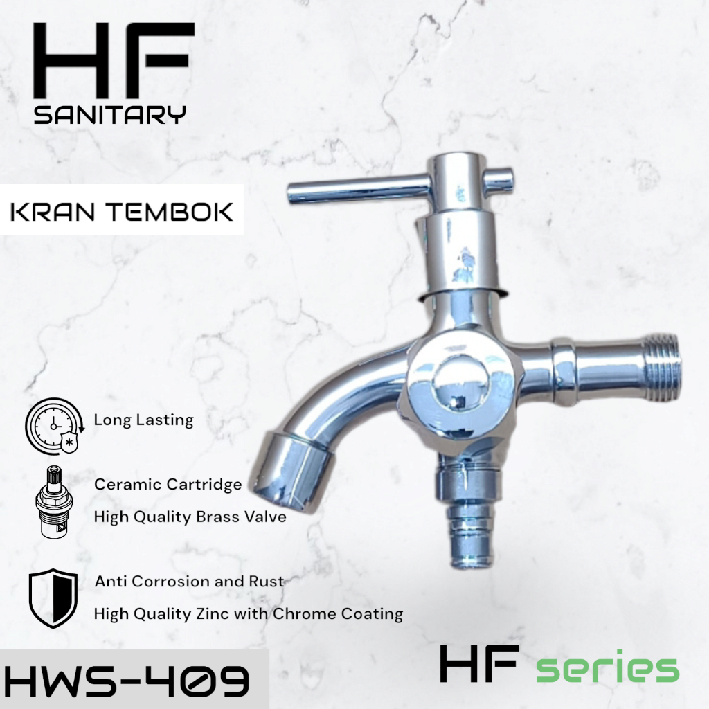 Jual Kran Mesin Cuci CABANG HWS 409 / Kran Cabang / Keran Shower Cabang ...