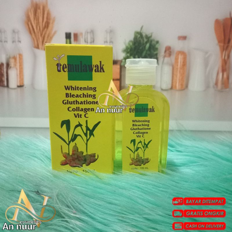 Jual TONER TEMULAWAK HOLO EMAS BESAR BOTOL KUNING ORIGINAL 100 ML ...