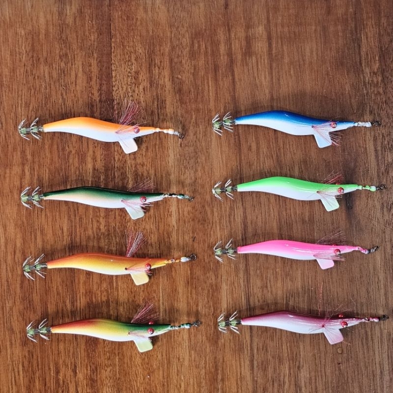 Jual umpan cumi egi kayu MURAH ukuran 1.0 1.5 2.0 2.5 3.0 | Shopee ...