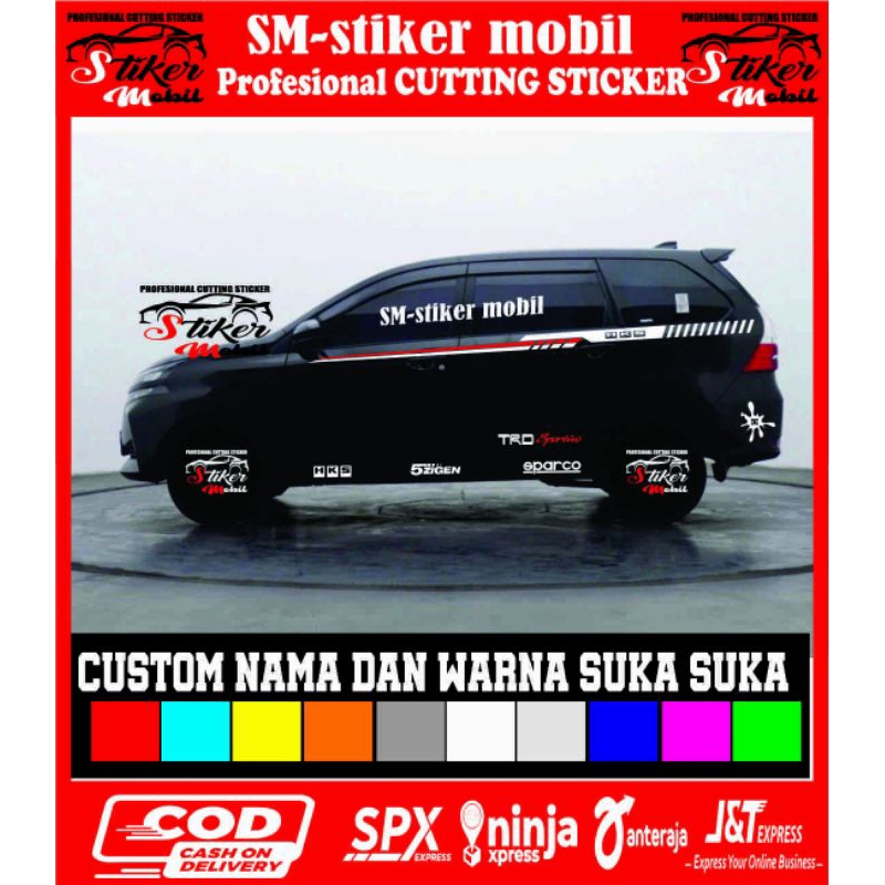 Jual stiker mobil avanza xenia calya sigra terios toyota rush pajero ...