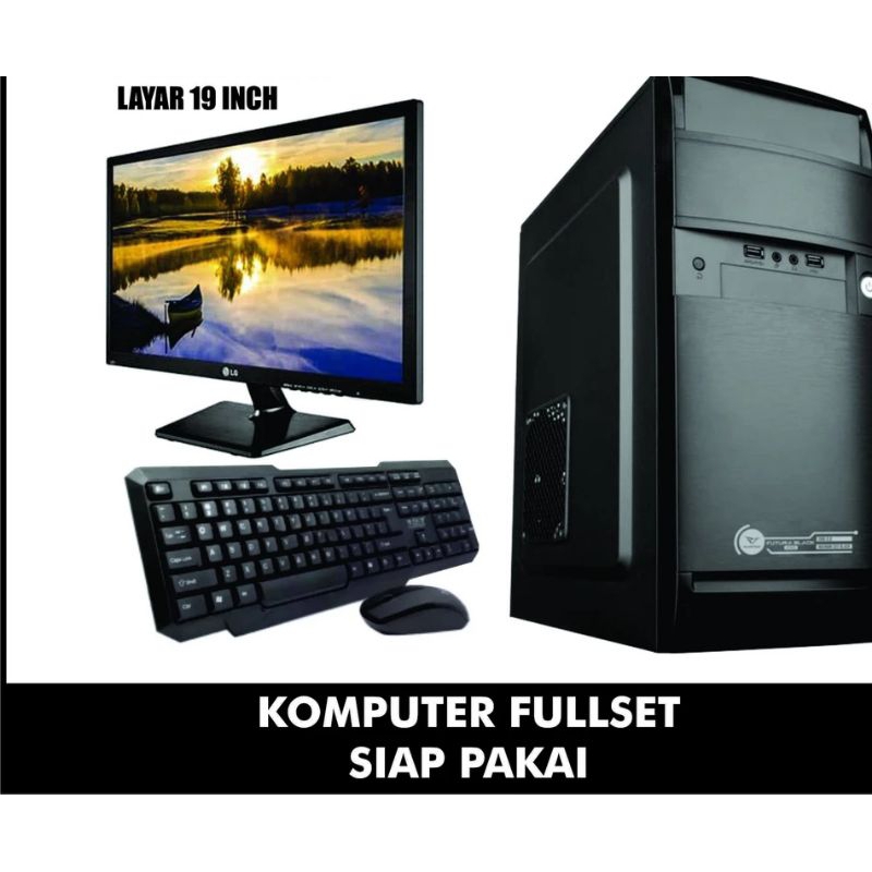 Jual PC FULLSET CORE I3 & i5 /RAM 4GB /HDD 500GB/LAYAR 19 INCHI | Shopee Indonesia