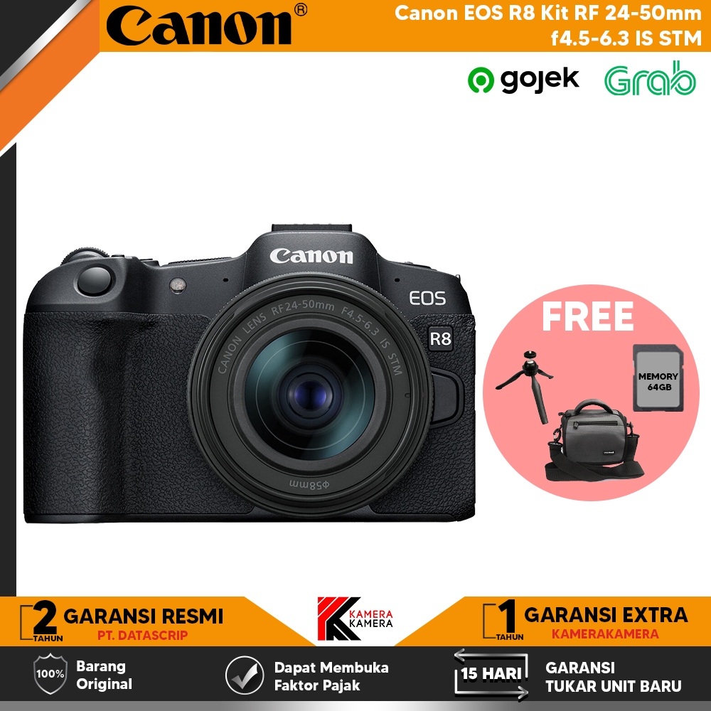 Jual Canon EOS R8 Kit RF 24-50mm f4.5-6.3 IS STM EOS R 8 24-50 mm ...