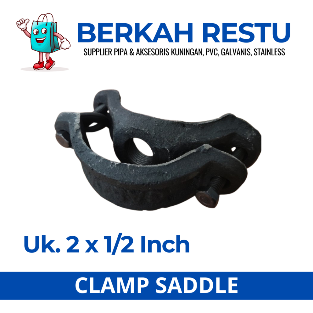 Jual Klem Sadle / Clamp Saddle Besi 2 x 1/2" Inch | Shopee Indonesia