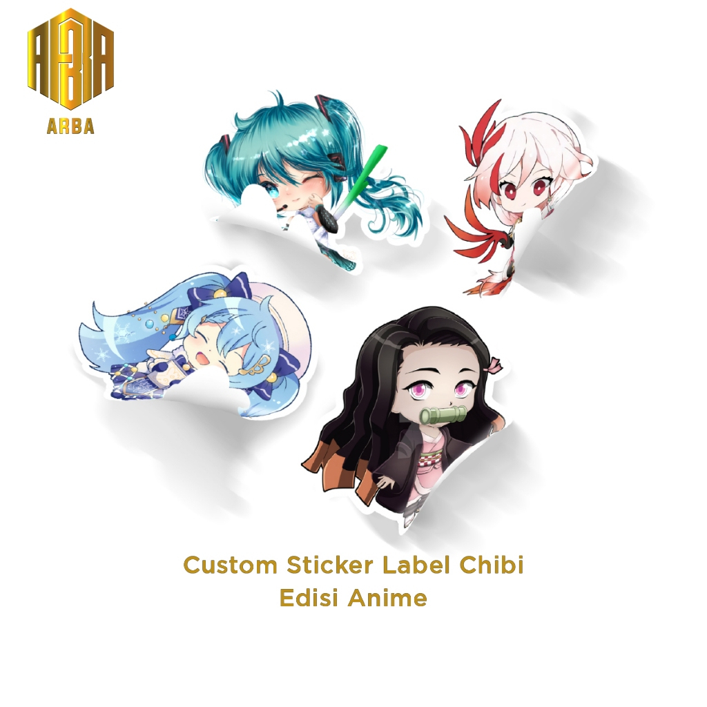 Jual Sticker Label Chibi Edisi Anime SATUAN | Shopee Indonesia