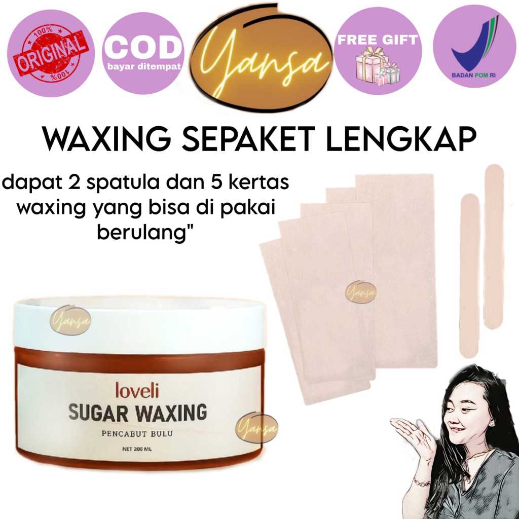 Jual Loveli Sugar Waxing 250 gr (𝗕𝗣𝗢𝗠) DAPAT SEPAKET LENGKAP | Shopee Indonesia