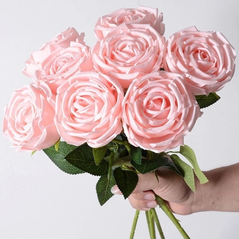 Jual B104 Bunga Mawar Single Layer 1 tangkai panjang Rose Princess ...