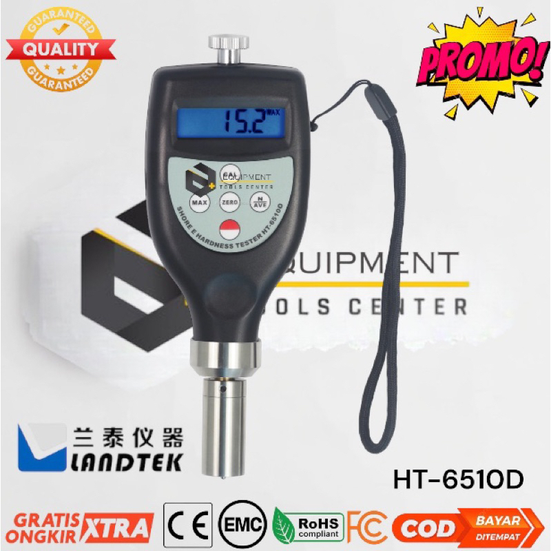 Jual Hardness Tester Landtek HT-6510D Durometer Shore D HT6510D Digital ...