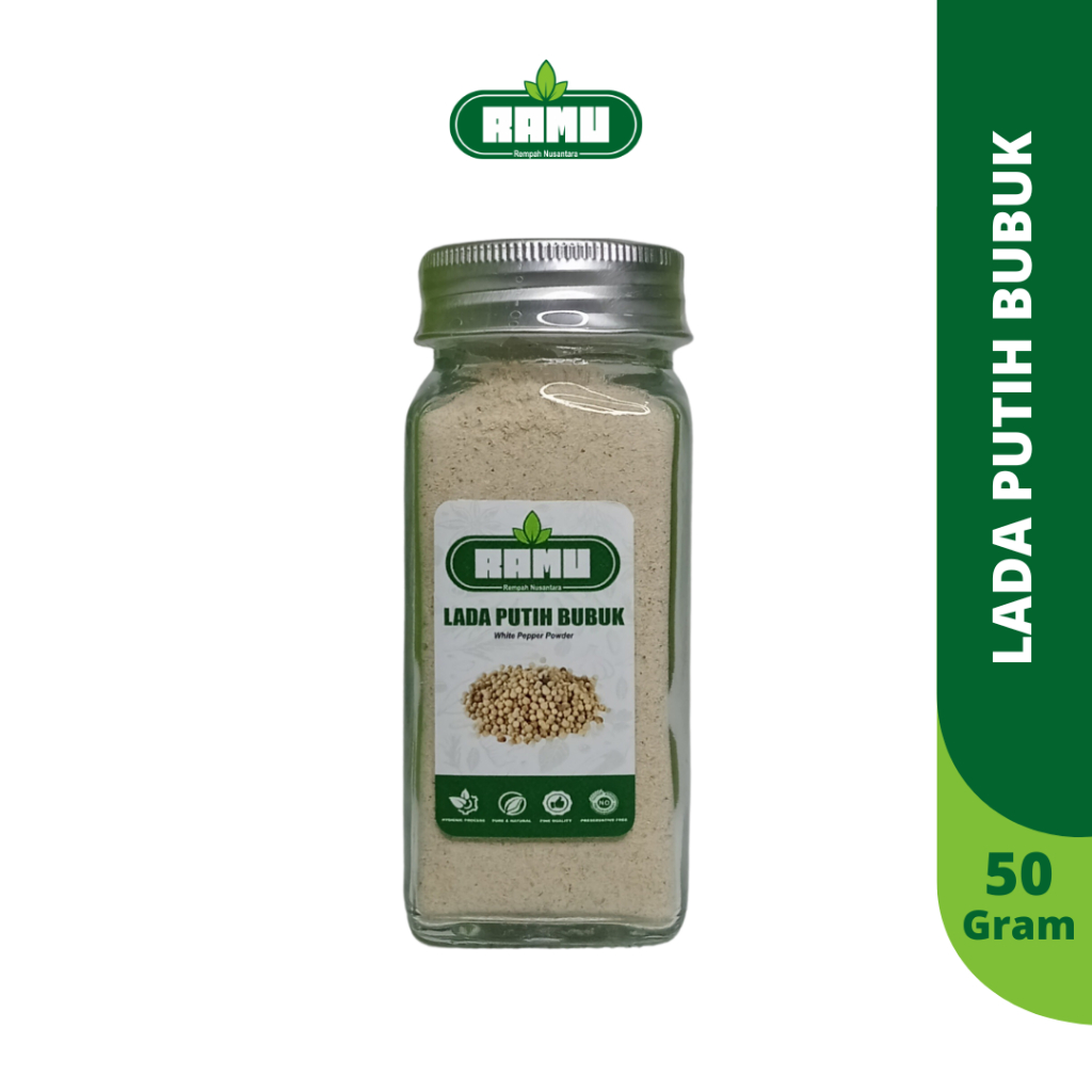 Jual RAMU - Lada Putih Bubuk / Merica Bubuk / White Pepper Powder ...