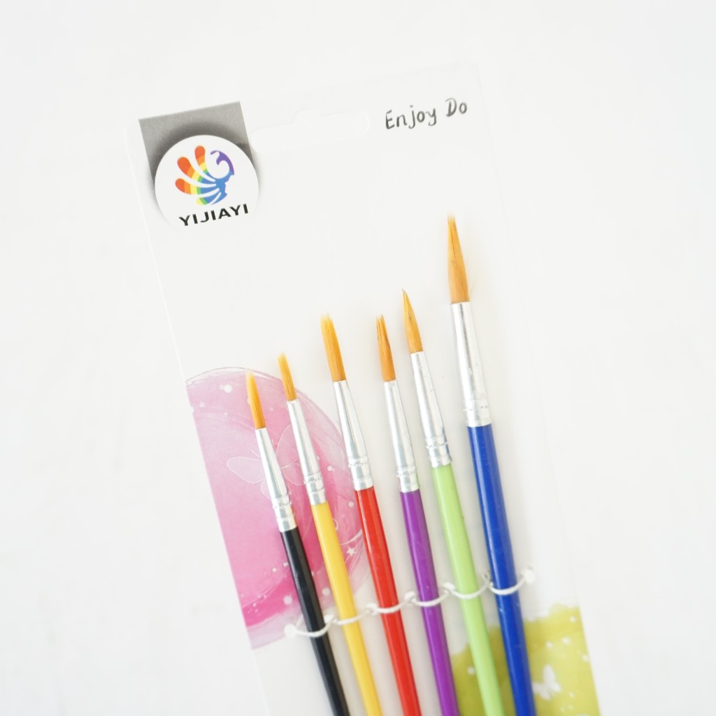 Jual KUAS LUKIS SET ISI 6 UKURAN/ KUAS CAT AIR / KUAS CAT AKRILIK ...