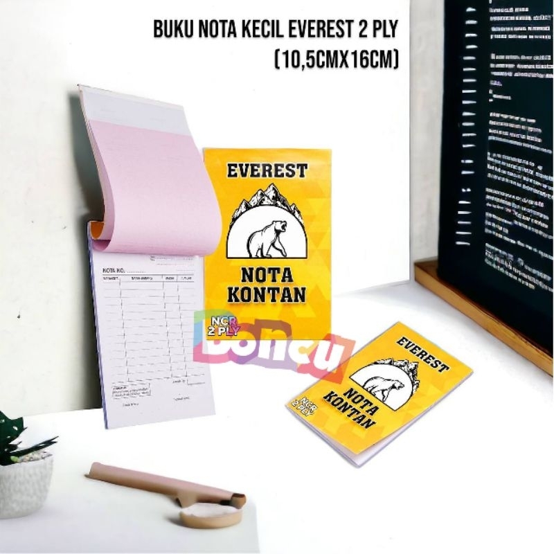Jual Buku Nota Everest 2ply / Buku Nota Kecil Besar alat tulis murah EV ...