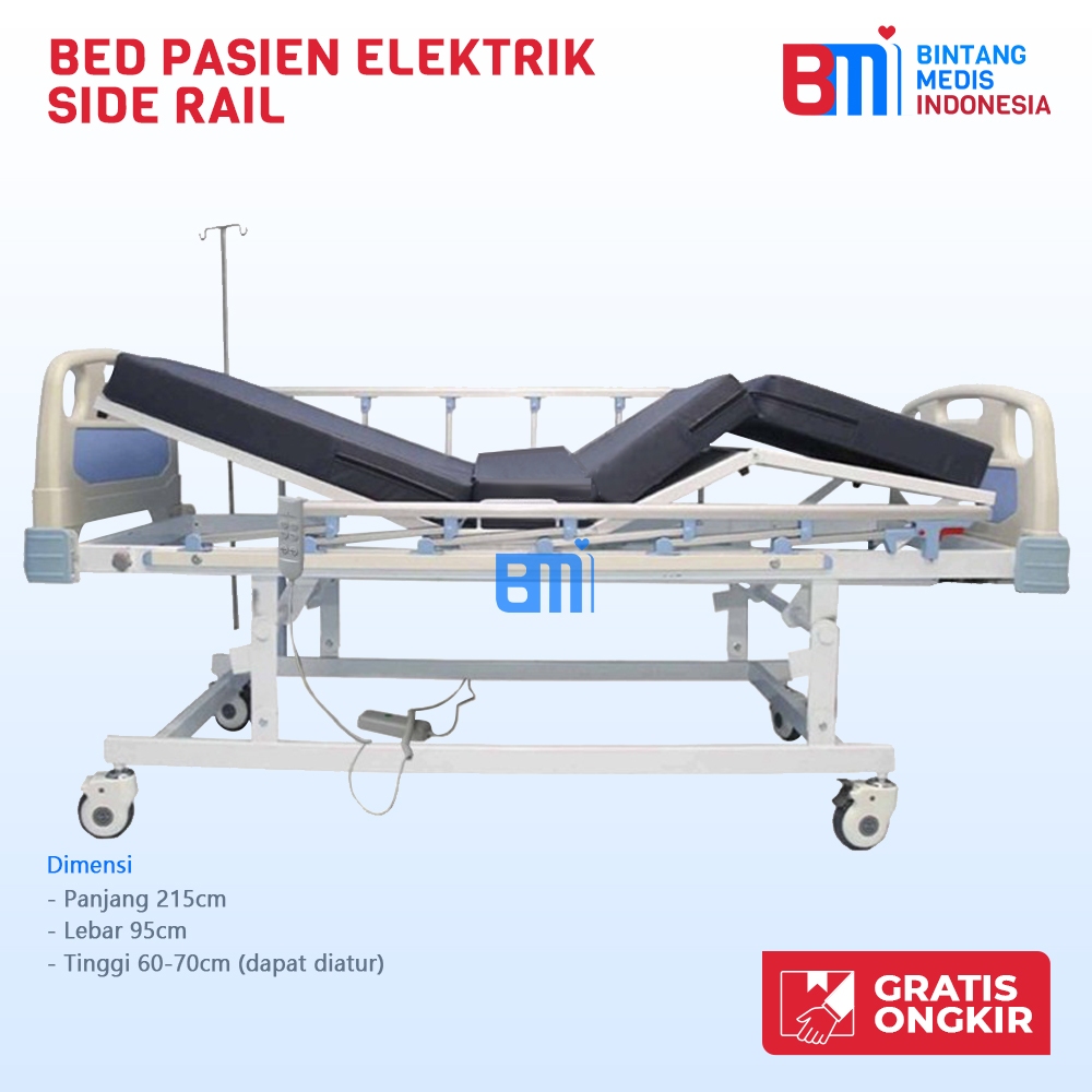Jual Bed Pasien Elektrik Side Rail ABS - Bed Pasien Elektrik Rumah Side ...