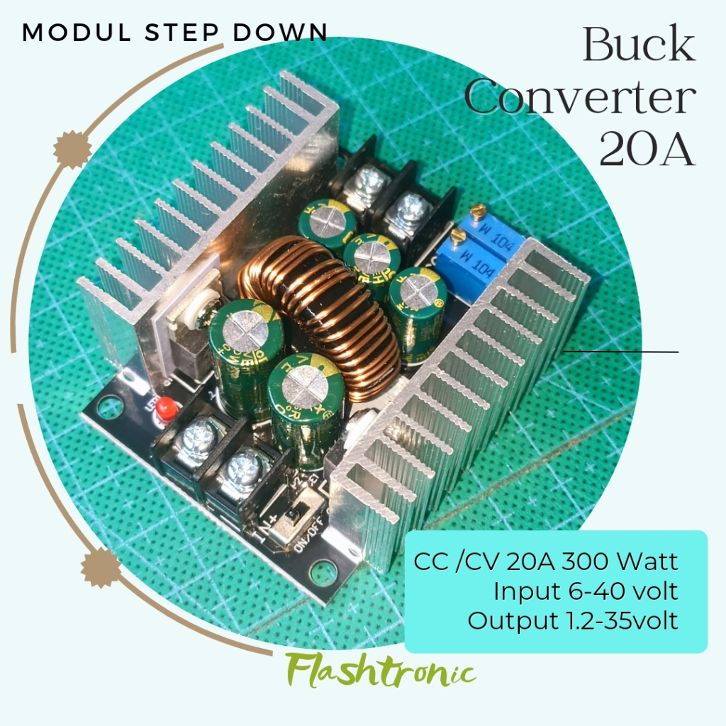 Jual Step Down 20A 300W CC CV Buck Converter | Shopee Indonesia
