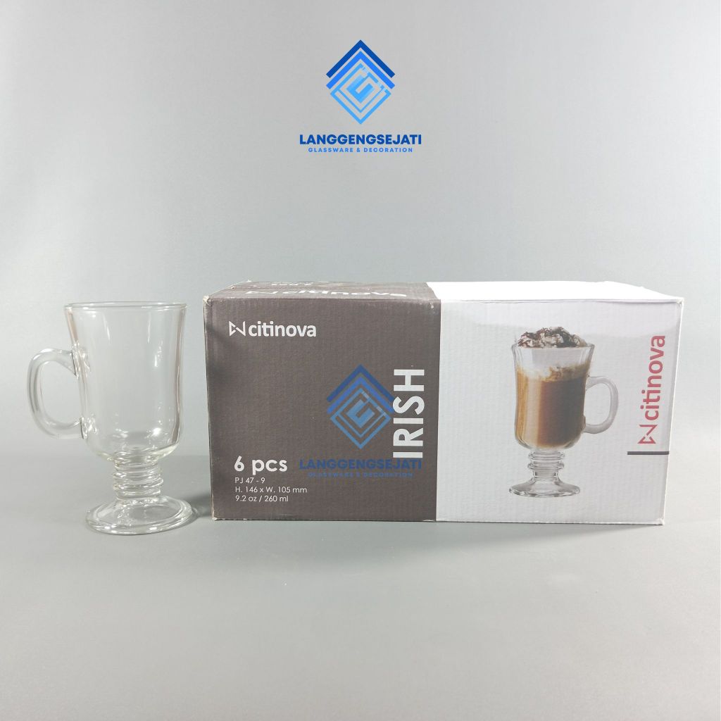 Jual [ 6 PCS ] GELAS CITINOVA IRISH / GELAS MINUM KACA / GELAS RESTORAN ...