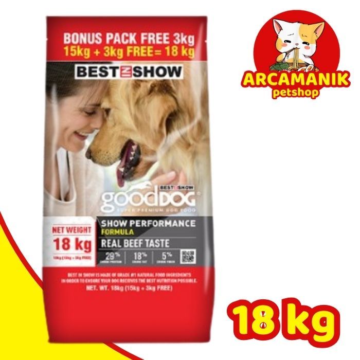 Jual Best In Show Good Dog Beef Performance Formula 18kg - Makanan ...