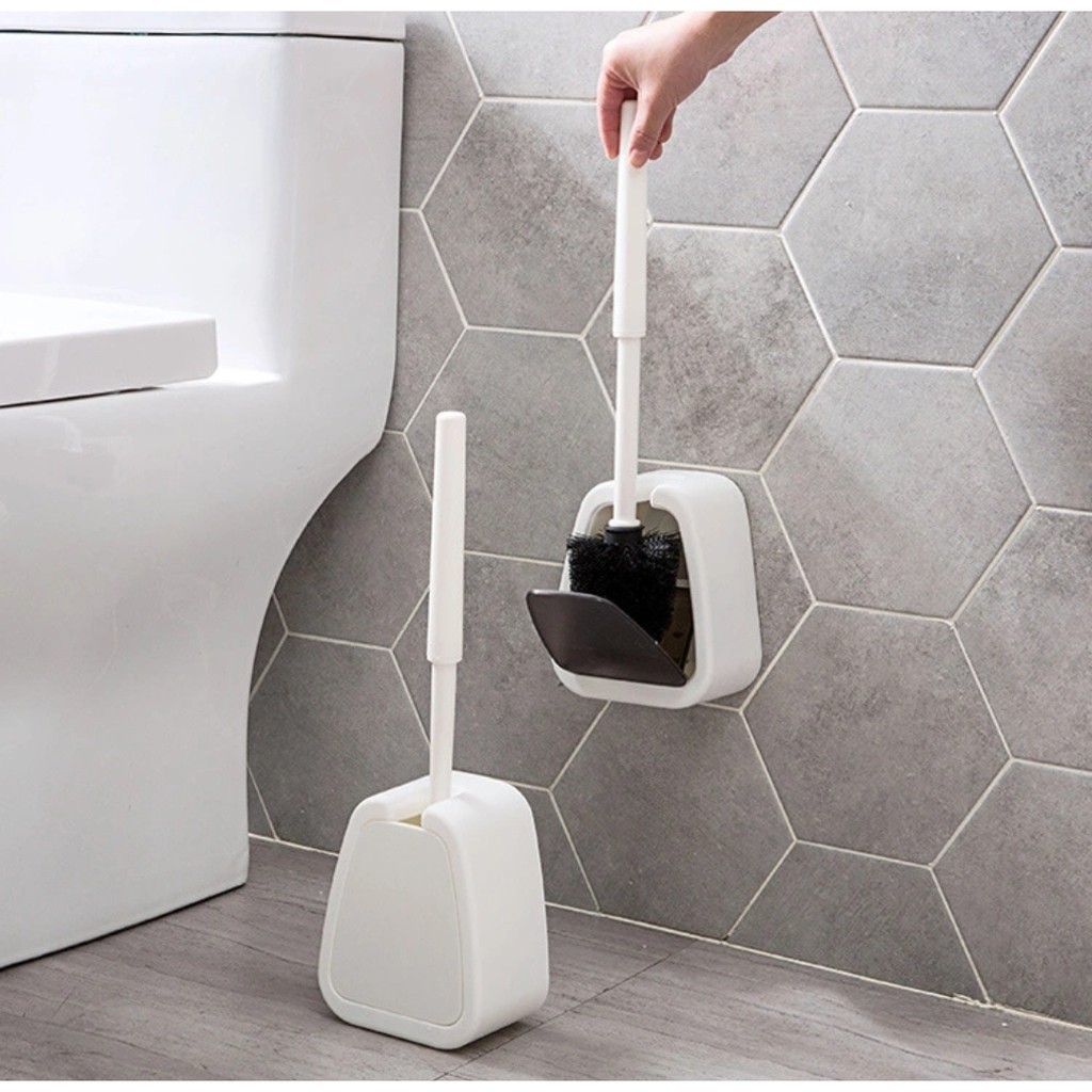 Jual (CLASHOP)Sikat WC Toilet Brush Tempel Di Dinding | Shopee Indonesia