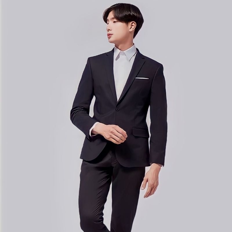 Jual Dvandra.id Jas Blazer Hitam Full Black Jas Formal Casual Jas ...