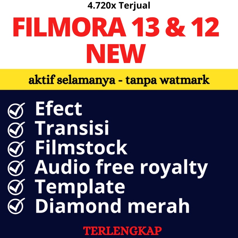 Jual KODE X39X filmora 13 12 tanpa watermark Full Effect Aktif Selamanya | Shopee Indonesia