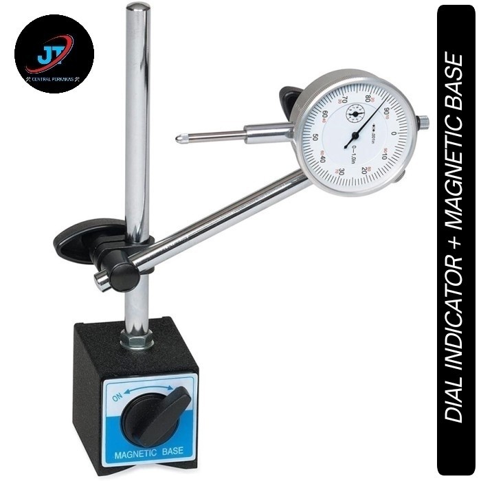 Jual Paket Dial Indicator + Magnetic Base Test Stand Gauge Pick Dudukan ...