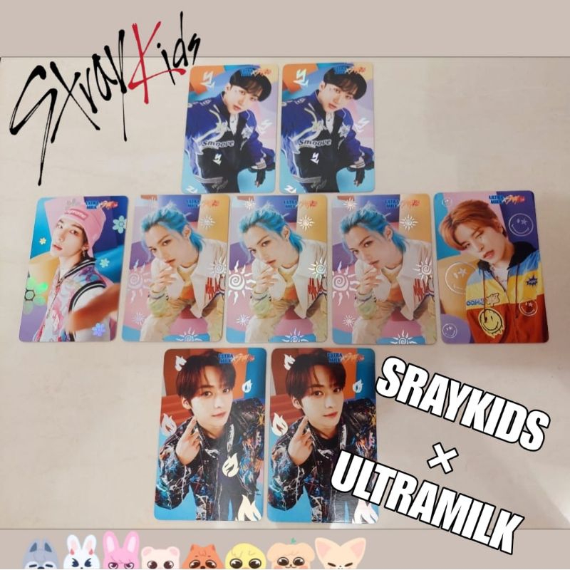 Jual Stray Kids × Ultra Milk Kpop PC Photocard. | Shopee Indonesia
