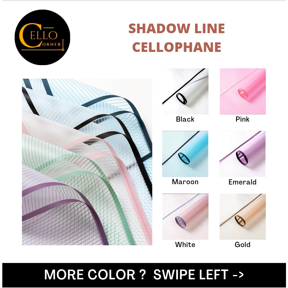 Jual SHADOW LINE CELLOPHANE / CELLOPHANE TRANSULANT / KERTAS BUNGA ...