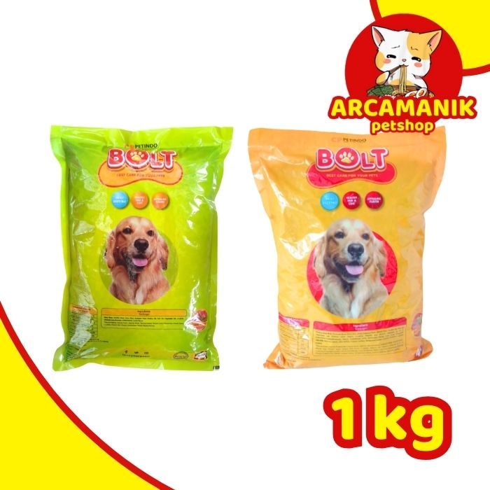 Jual BOLT DOG BEEF 1KG makanan anjing bolt | Shopee Indonesia