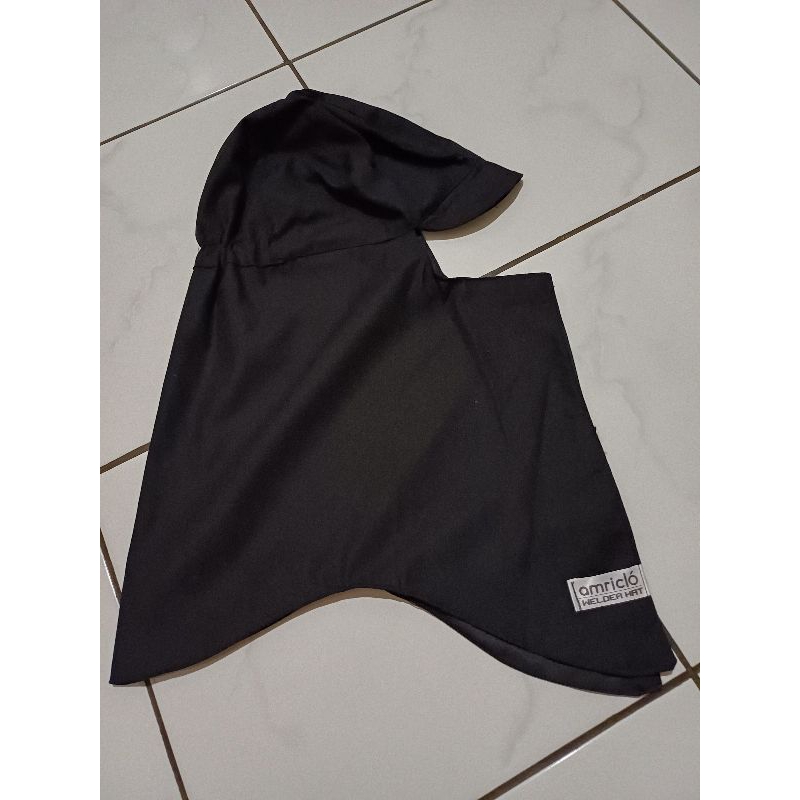 Jual HITAM .topi las, welder, kontruksi, sebo warna hitam polos ...