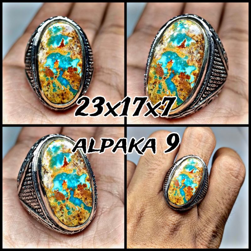 Jual batu pirus persia urat emas hijau | Shopee Indonesia