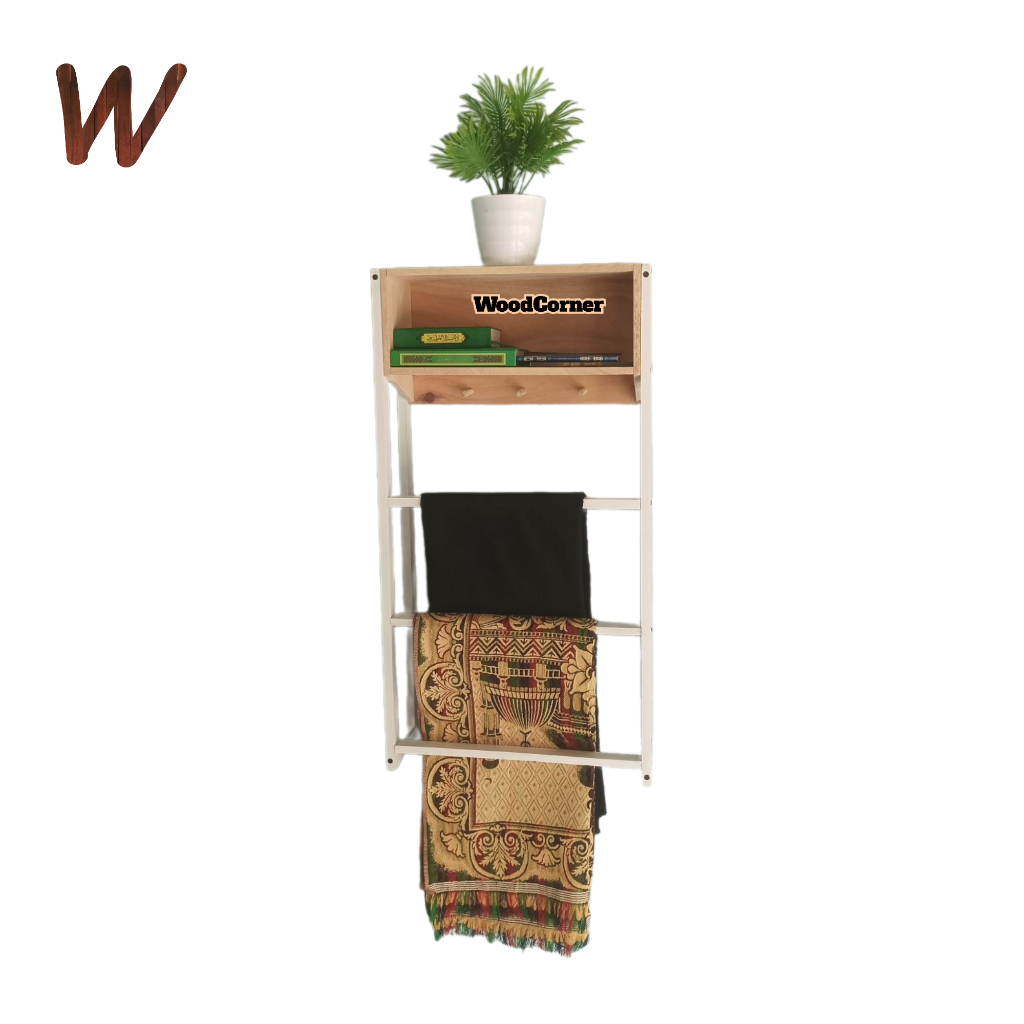 Jual Rak Mukena Sajadah Buku Serbaguna - Warna Putih | Shopee Indonesia