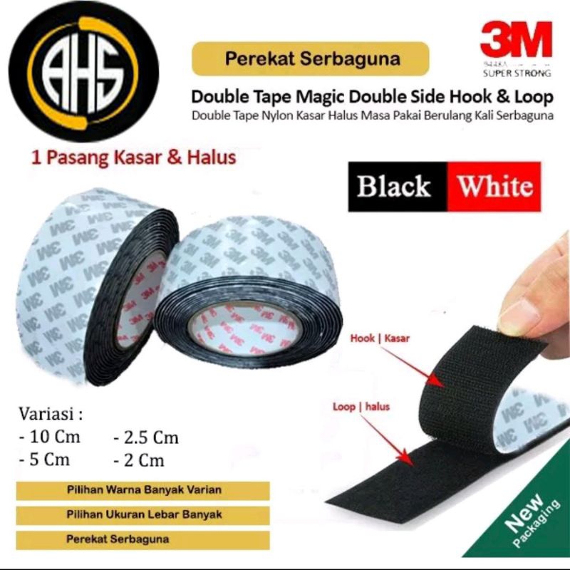 Jual Velcrow Perekat Serbaguna Velkro Double Tape Velcro Dabel Tip Hook ...