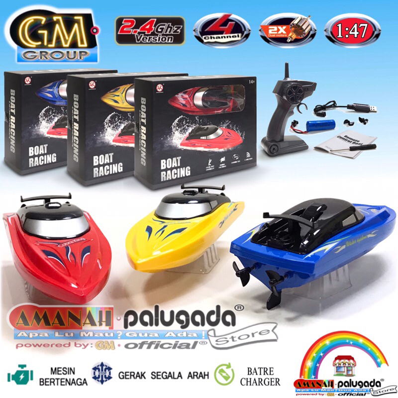 Jual GM-RH-701 RC Boat Kapal Remote Control 2.4GHz Cobraking Racing ...