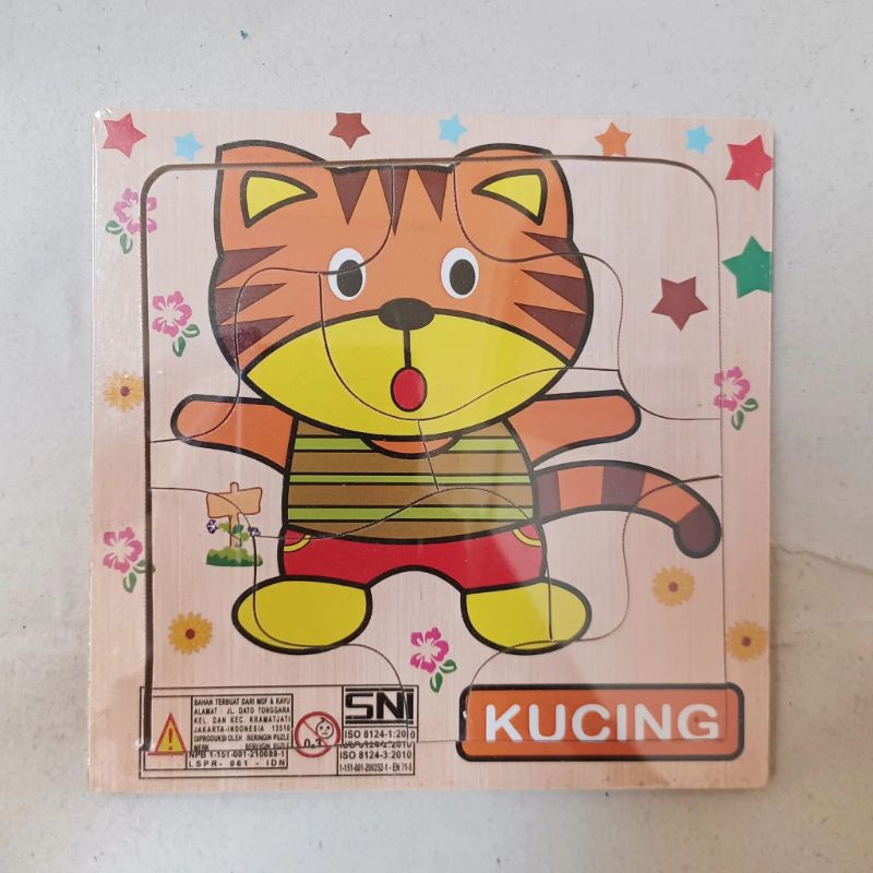 Jual MAINAN ANAK EDUKATIF EDUKASI PUZZLE BONGKAR PASANG KAYU RUMAHAN ...
